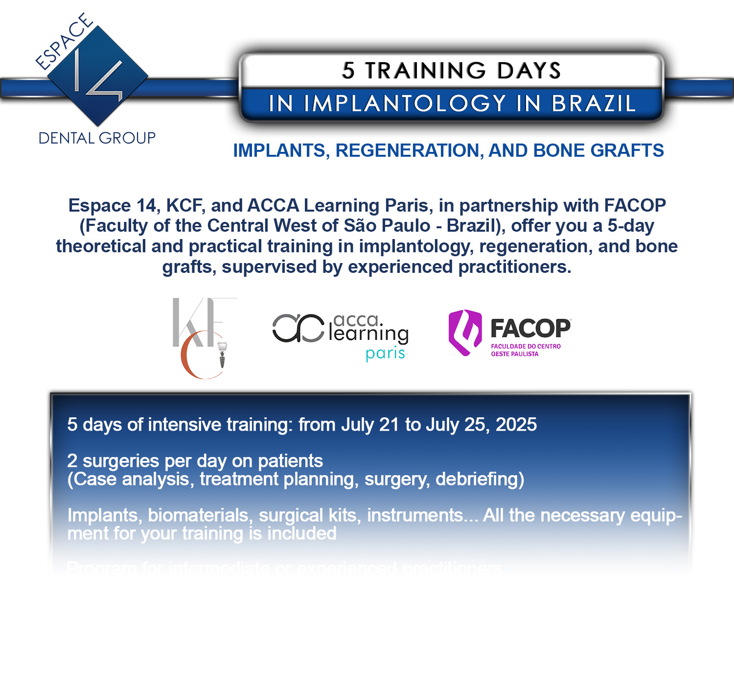 Training_Brazil_FACOP_GB - ESPACE 14 - Dental Group